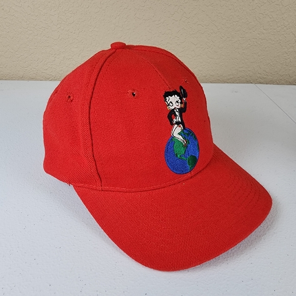 Betty Boop | Accessories | Betty Boop Ball Cap Red Leather Strap 995 ...